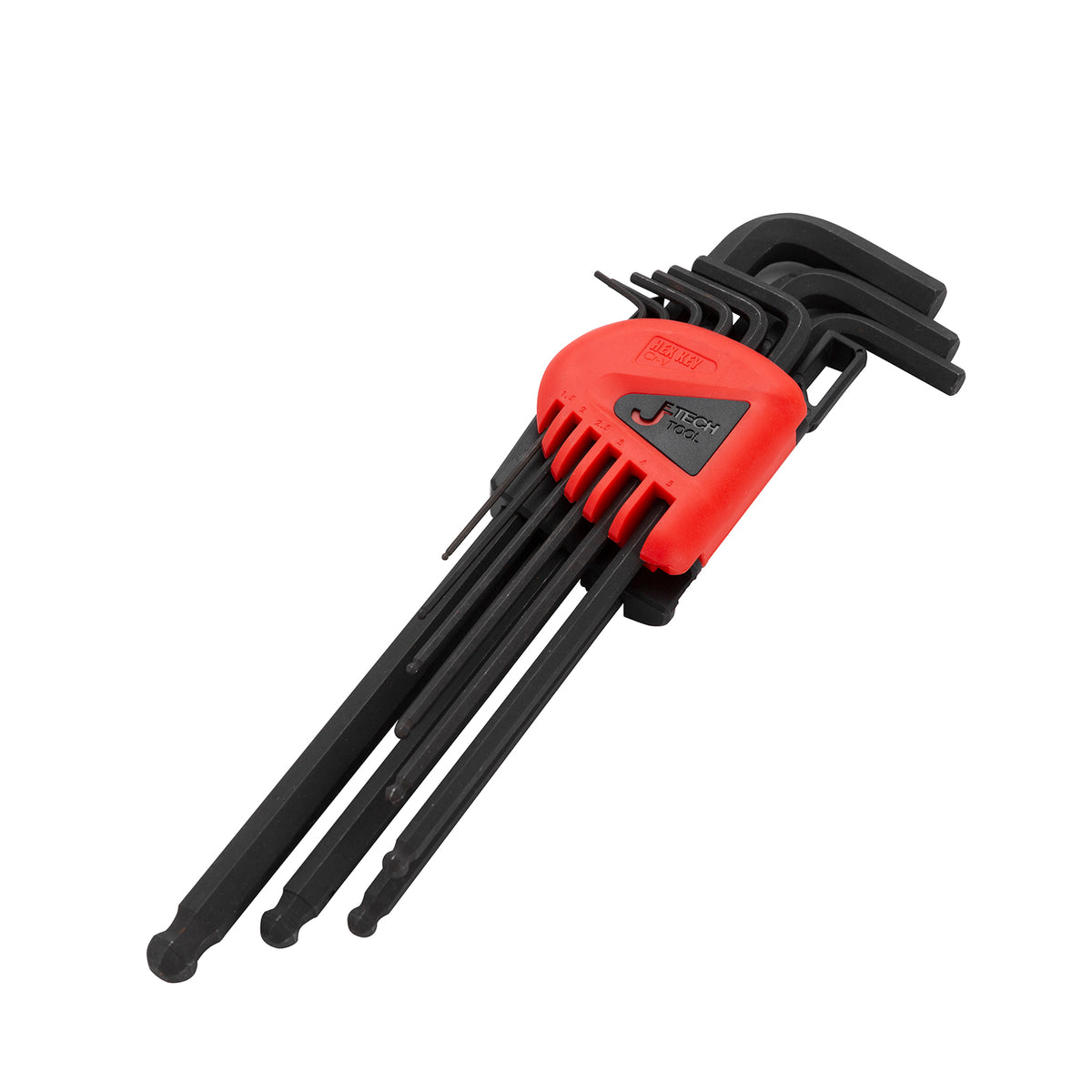 Jetech 9PCS Extra Long Arm Ball-Point Hex Key Set with Carrying Case ...